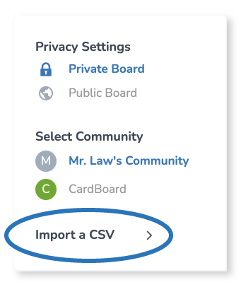 Using Csv Files Cardboard